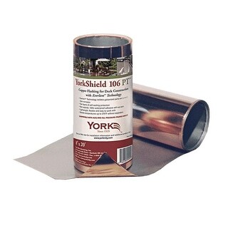 York Manufacturing RESYSO308 Yorkshield 106 Pt Copper Deck Flashing, 8" x 60' - Bed Bath ...